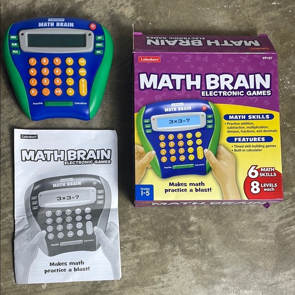 Other | Lakeshore Math Brain Electronic Game For Addition Subtraction ...